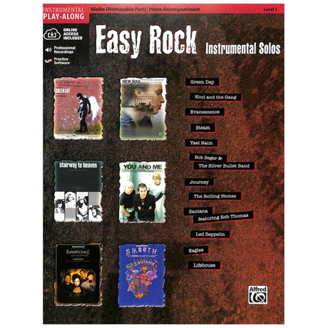 Easy Rock Instrumental Solos (+Online Audio) - Popular