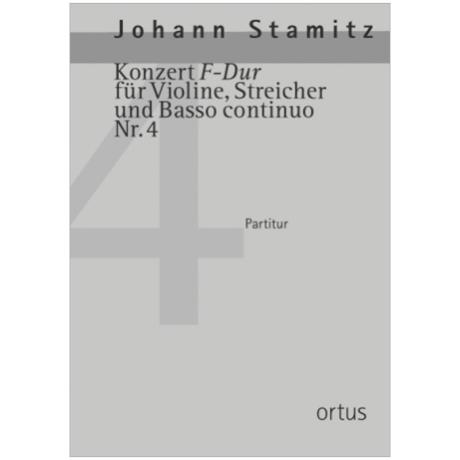 Stamitz, J.: Violinkonzert Nr. 4 F-Dur - Scores