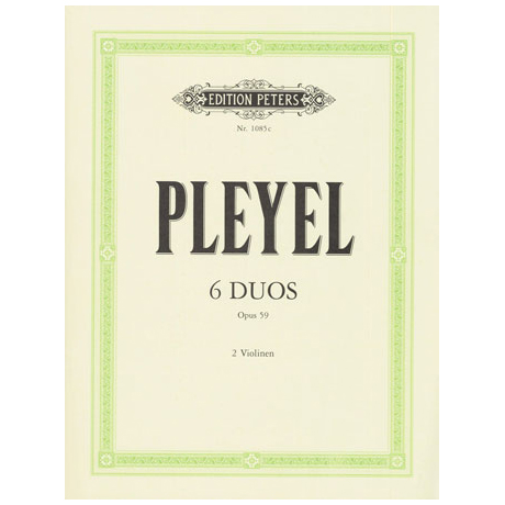 Pleyel, I.J.: 6 kleine Duos Op.59 - String Duo