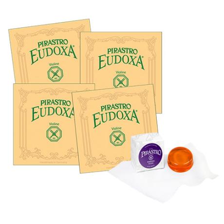 EUDOXA violin string SET + rosin by Pirastro - Violin Strings